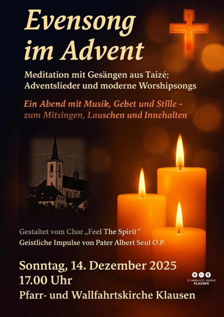 Evensong im Advent in Klausen – Pfarrei Klausen
